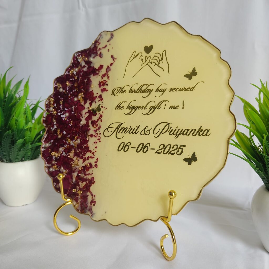 Customized Engagement Ring Platter- Model 1 - PENMAN Decor